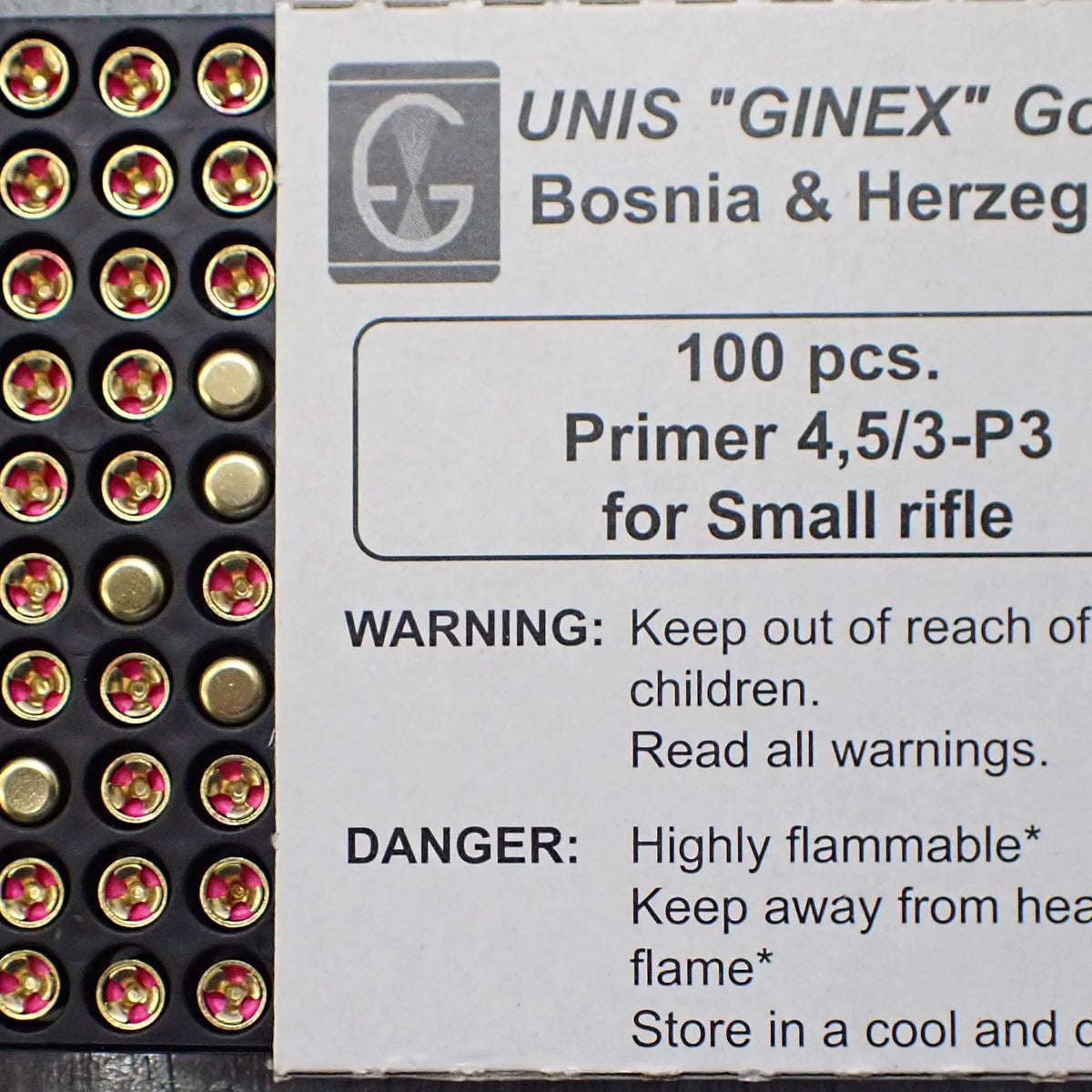 GINEX Small Rifle Primers (100) – NSWRA