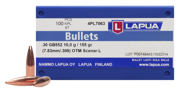 Lapua .308 Win 155Gr Scenar- L Projectiles - Limited time - special pr ...